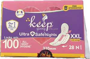English Browne KEEP GOING ULTRA SAFE NIGHTS Sanitary Pad | Buy Women Hygiene products online in ...