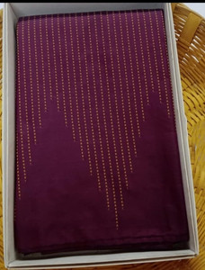 Buy ARNI SILK SAREES Temple Border, Self Design Arani Pattu Polyester Pink, Yellow, Green, Blue ...