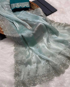 Buy KMK STUDIO Embroidered Bollywood Muslin Multicolor Sarees Online @ Best Price In India ...