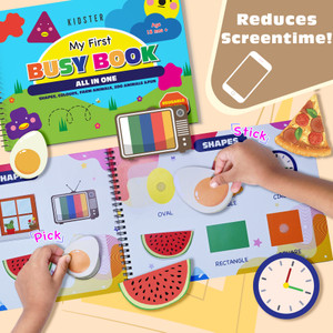 KIDSTER Reusable Velcro Sticker book Theme, Scrapbook Kit Price in ...