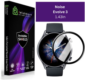 iWishKart Edge To Edge Tempered Glass for Noise Evolve 3, Evolve3 1.43Inch, Smart Watch NOT ...