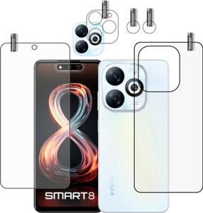 GARUDA GLASS Front and Back Tempered Glass for Infinix Smart 8 with camera lens protector ...