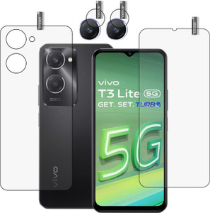 GARUDA GLASS Front and Back Tempered Glass for VIVO T3 Lite 5G with camera lens protector ...