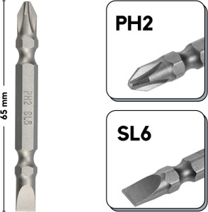 Tomahawk PH2 Bit Screwdriver Plus and Minus Bit Set (Shape +/-) Screwdriver Bit Set T-PC84-QR ...