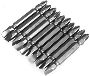 Kshivi SB04 Screwdriver Bits 10 Pcs Screwdriver PH2 Bit Set Plus Minus (+)(-) Screwdriver Bit ...