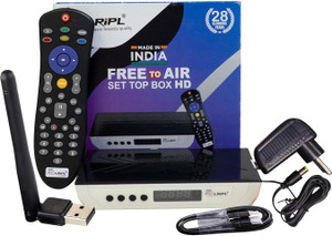 LRIPL LR777W MPEG-4 Free Dish Set Top Box HD [Wifi dongle included for YouTube Access] Media ...