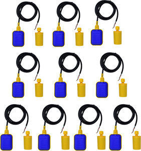 AMPEREUS Float Switch for Accurate Tank Water Level Sensor with 2 Meter Wire (Pack of 10) Wired ...