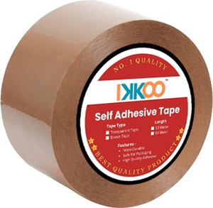 Flipkart.com | Ikkoo BOPP tape Industrial Tape for Home, Office use & Box Packing Brown Cello ...