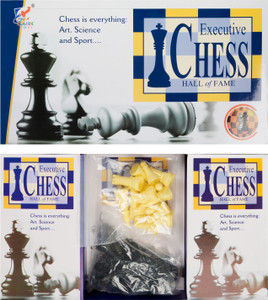 DANDLES Fun Classic Executive Chess Board Set, Foldable Chess Board Game Size 35*35 CM Strategy ...