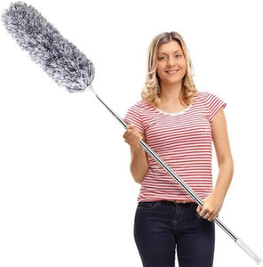 flea Microfiber Feather Duster Bendable & Extendable Fan Cleaning Duster Wet and Dry Duster ...