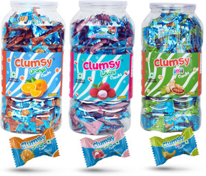 CLUMSY Refreshing Mouth freshener Digestive Orange, Litchi, Imli Candy Price in India - Buy ...