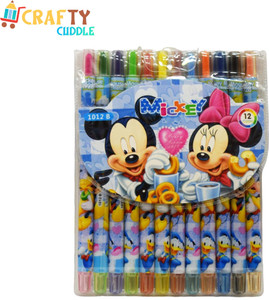 Flipkart.com | CRAFTY CUDDLE 12 Rolling Crayons for Kids Coloring Crayons for Birthday Return ...