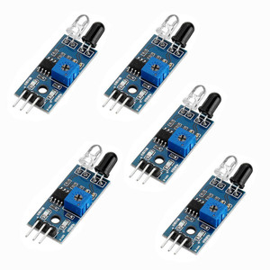 SG Flash (Pack of 5) IR Proximity Sensor for line follower and Obstacle sensing Robots Security ...