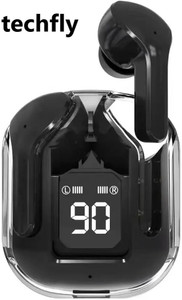 Techfly Ultrapods TWS Earbud, Bluetooth Earbuds with Display, Transparent Design Bluetooth Price ...