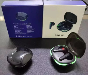 GadgetX TWS PRO 60 Wireless Bluetooth 5.1 Headset Touch Control LED Bluetooth G29 Bluetooth ...