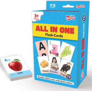 Little Berry All in One Flash Cards for Kids - Complete Flashcards Set ...