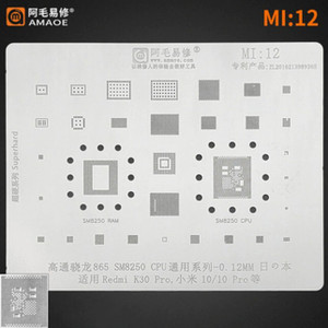 AKT Amaoe MI12 BGA Reballing Stencil Template For XIAOMI SDX865, BGA153, SDX55M, PM8150B ...