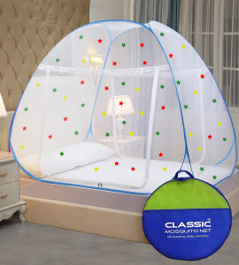 Classic Mosquito Net Polyester Adults Washable Foldable for Double & Queen Size Bed -(200*170 ...