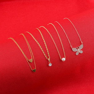 Delfa Necklace Combo Of 4 For Women And Girls By Delfa Gold-plated Plated Alloy Necklace Price ...