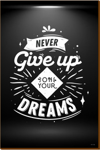 Dreams Motivational Poster with Wooden Base without Frame (A3 Size, 45 ...