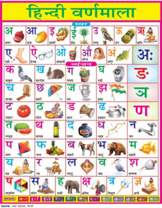 Hindi Varnmala Educational Charts For Kids | Early Learning Wall Chart ...