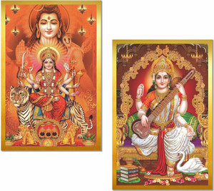 Goddess Lakshmi Posters for Wall (12 x 18 inch), Laxmi Ji Pana, Laxmi Devi Poster, Saraswati Maa ...