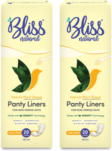 BlissNatural Ultra Thin Panty Liners For Women | For Daily Use | Combo Pack | 40 Liners ...