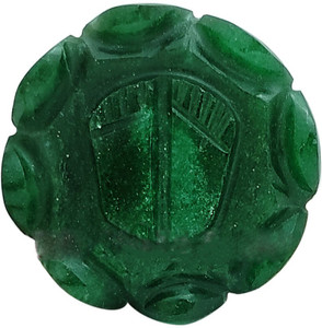 Om Pooja Shop Green Aventurine Lakshmi Charan Paduka on Lotus Flower Decorative Showpiece - 2.54 ...