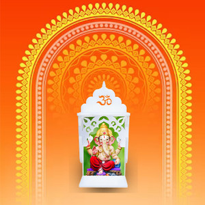 Niya Krafts Ganesh ji Temple for Car Dashboard Decorative Showpiece - 11 cm Price in India - Buy ...