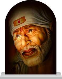 Pawandeep Saibaba idol for Car Dashboard/home/Office/Study Table 8 cm (Acrylic Multicolor ...