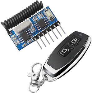 Qiachip Wireless 433Mhz RF Module Receiver Remote Control Built-in Learning Code 1527 Electronic ...
