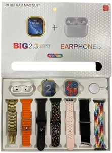 Wifton I20 ULTRA MAX SUIT 10 in 1 SET BT CALLING SMART WATCH-Multicolor Smartwatch Price in ...