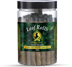 ROYAL SWAG King Size Tendu Filtered Leaf Rolls Jar Of 50 pc With Stick ...