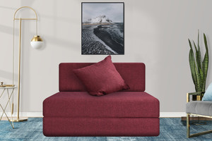 Little Smile 3X6 size for 1 Person- Moshi Fabric Washable Cover 1 Seater Single Foam Fold Out ...