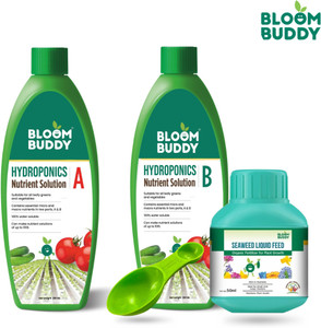 Bloom Buddy Hydroponics AB Nutrient solution + Seaweed Liquid Fertilizer Price in India - Buy ...