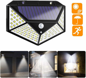 Goodsmaze Premium quality 100 LED Solar Lights for Garden LED Security Lamp for Outdoors Solar ...