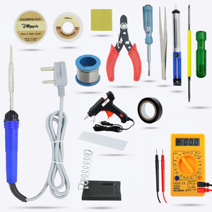Hillgrove Basic Complete 15in1 Soldering Iron Machine Combo Bundle Tool Kit Set 25 W Simple ...