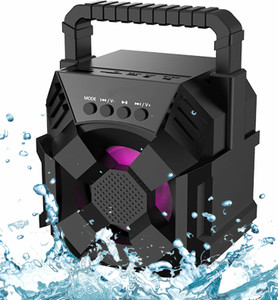 Buy Worricow X-Bass Portable Wireless Bluetooth Party speaker, RGB Lights, Splashproof 10 W ...