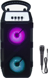 Buy Megaindia NEW ARRIVAL WS-1300 Wireless Dynamic Thumping Bass Sound Disco Mic Party/Home 10 W ...