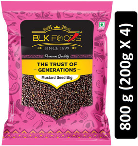 BLK FOODS Select Mustard Seed Big (Kali Sarso) 800g (4 X 200g) Price in India - Buy BLK FOODS ...