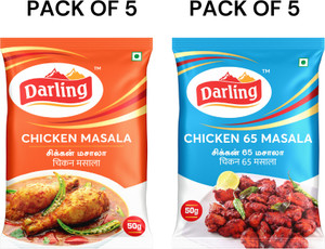 Darling Chicken Masala 250 g(50 g pack of 5) and Chicken 65 masala 250g (50g pack of 5) Price in ...