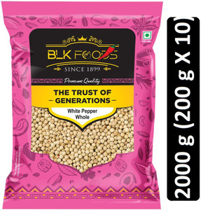 BLK FOODS Select White Pepper Whole (safed Mirch Sabut) 2000g (10 X 200g) Price in India - Buy ...