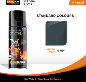 Samurai Kurobushi Standard Colours SP004 Grey Spray Paint 400 ml Price in India - Buy Samurai ...