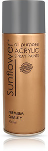 Sunflower Acrylic Spray Paint Multi-Purpose Use, Silver Silver Spray Paint 400 ml Price in India ...