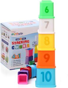 Intelliskills Premium Stacking & Sequencing Cubes Toy | Activity & Learning Toy for Babies ...