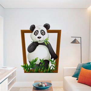 Creative Print Solution 24 inch Panda Sticker & Wall Sticker size 60cm x 45cm Self Adhesive ...