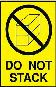 BlackDreams 10 cm Do not Stack with Big Logo Stickers/Labels, 4x6 inch (100 Stickers) Self ...