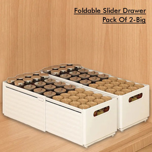 SUKHAD Stackable Foldable Slider Kitchen Big set of 2 Storage Box Price in India - Buy SUKHAD ...