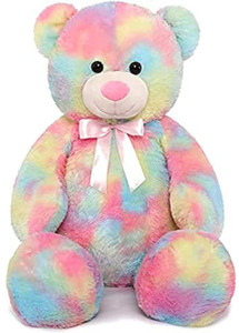 KHUSHBU ENTERPRISES 6 Feet Rainbow Teddy Bear Beautiful & Spongy Huggable Cute Soft Love For ...