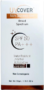 UVCOVER Sunscreen - SPF 50 PA+++ Sunscreen Gel - Price in India, Buy UVCOVER Sunscreen - SPF 50 ...